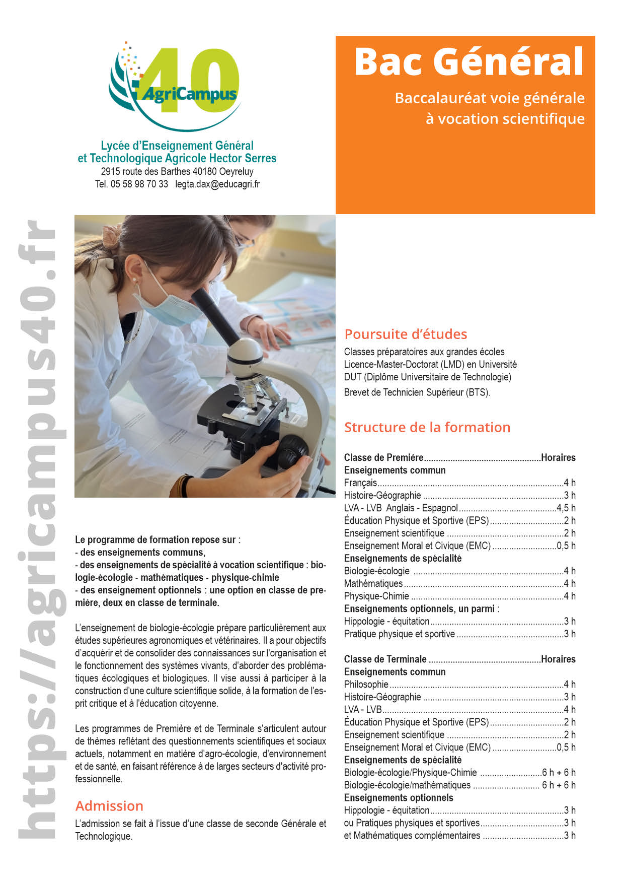Bac Général - Agricampus40
